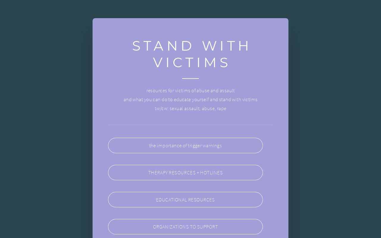 stand with victims